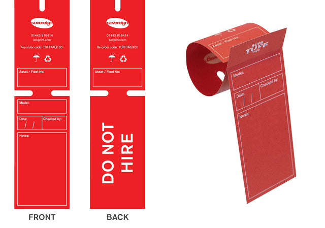 SUPA TUFF™ Hire Tag - Do Not Hire - TUFFTAG105 – Sovereign Print