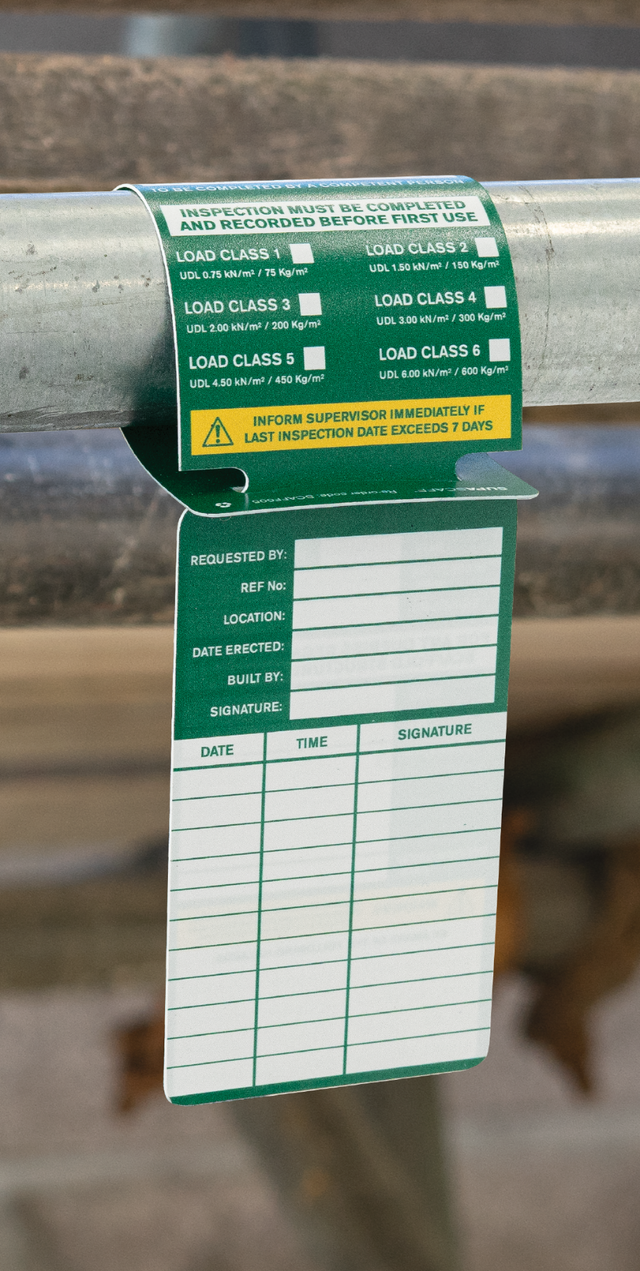 SUPASCAFF™ Universal Scaffold Inspection Tag Pack - SCAFF005 ...